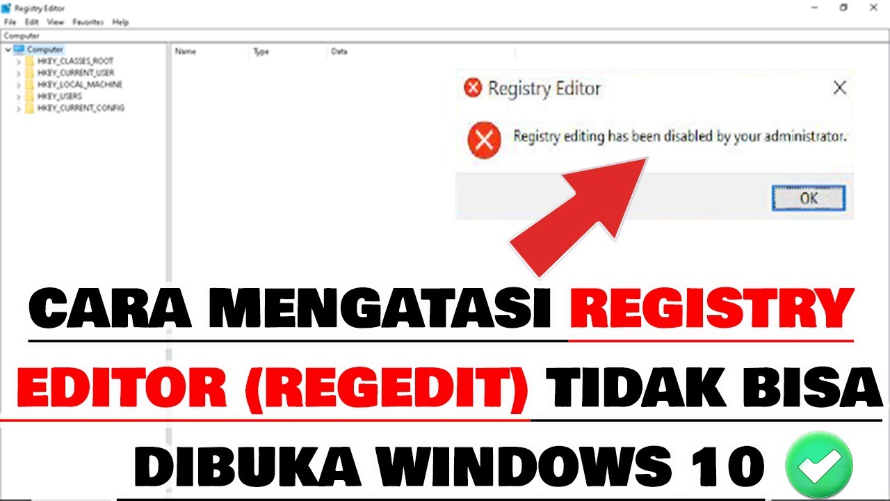 4 cara mengatasi registry editor (regedit) tidak bisa dibuka windows 10 ...