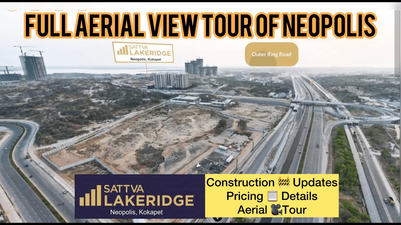 Exploring Sattva Lake Ridge and Neopolis | Bird's eye view - YouTube