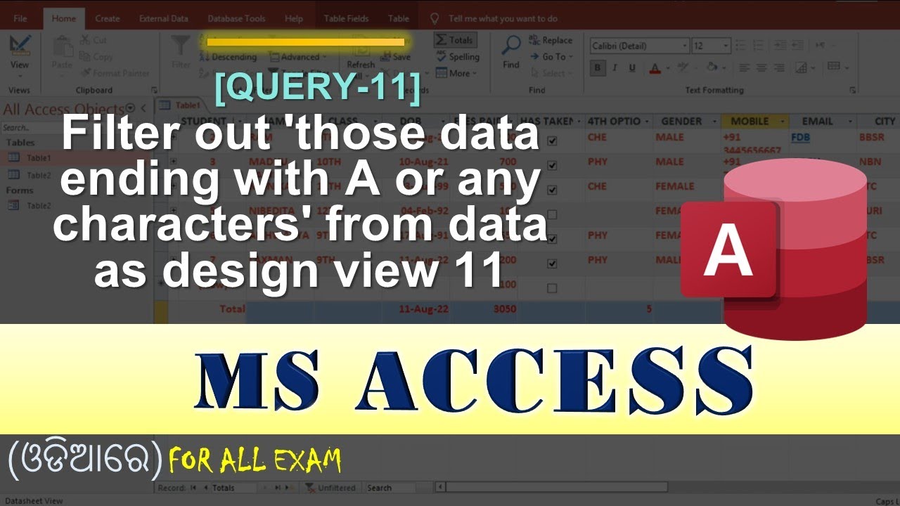 [QUERY-11] filter out 'those data ending with A or any characters' from ...