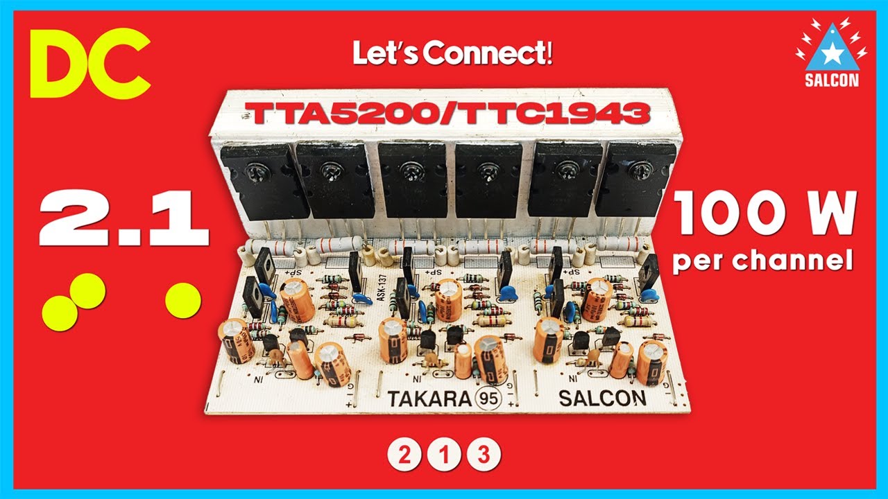 300W 2.1 6 Transistor Car Audio Amplifier (213) / Let's Connect! - YouTube