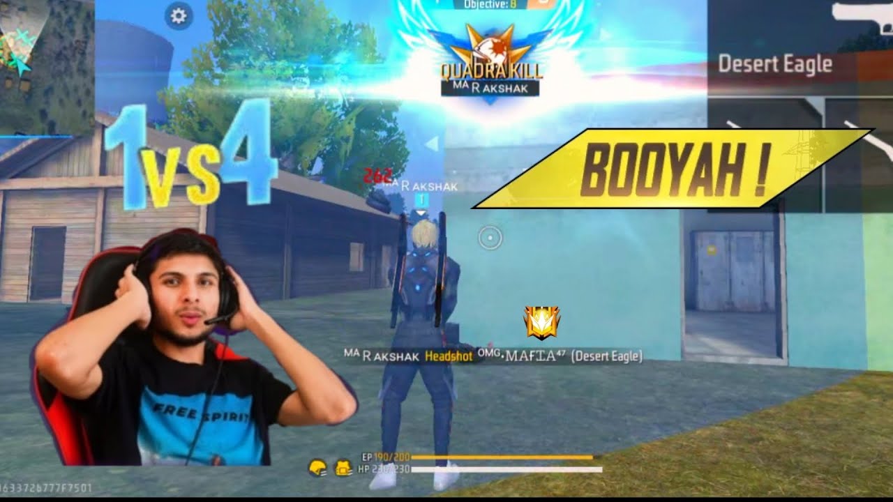 Free Fire 1vs4 🥵 After Long Time #nonstopgaming - YouTube