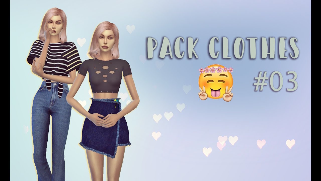 The sims 4 custom content stuff pack clothes - honhope