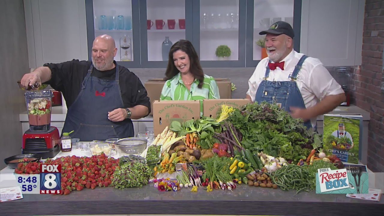 Fox Recipe Box: Strawberry Gazpacho from The Chef's Garden - YouTube
