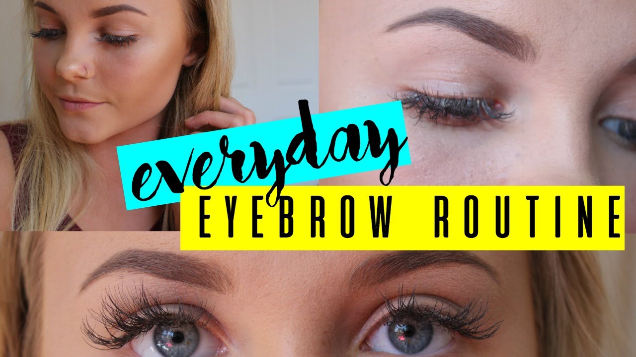 My Eyebrow Routine | talk-through - YouTube