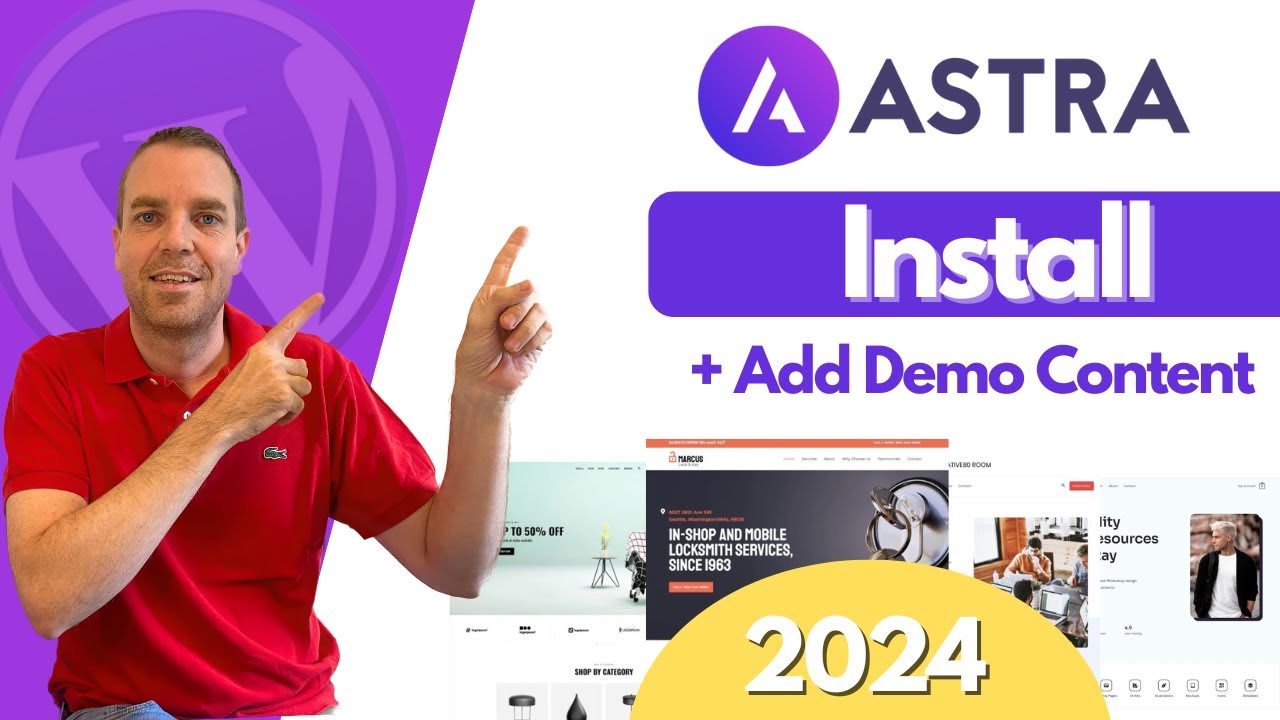 How To Install FREE Astra Theme and Import Demo Content | Step-by-Step ...