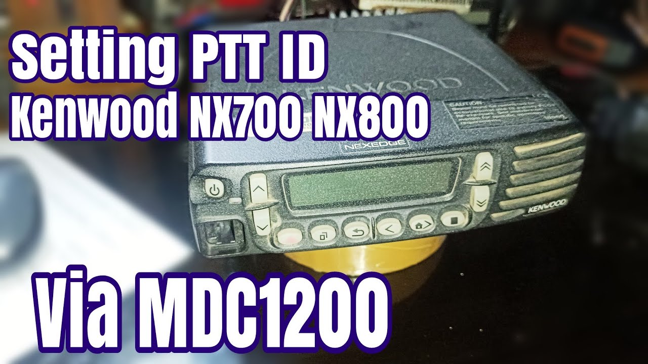 Program PTT ID MDC1200 rig Kenwood NX700 NX800 - YouTube