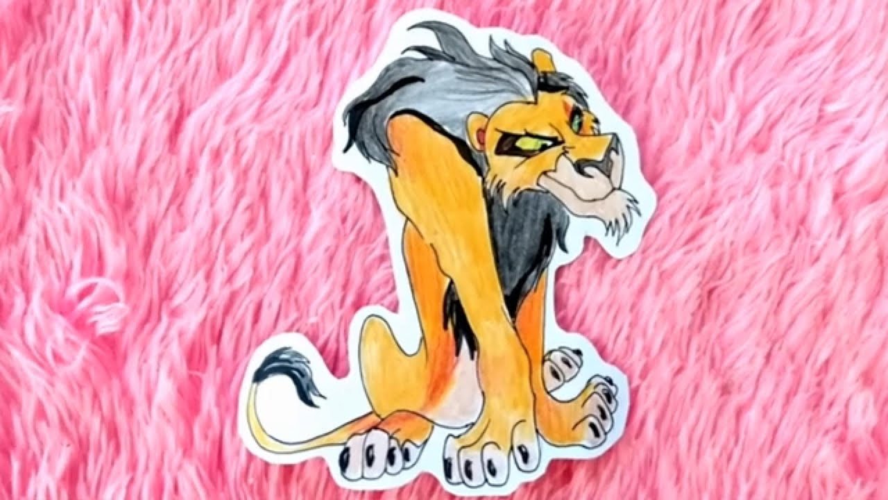 "How to Draw Scar from The Lion King: Step-by-Step Guide" - YouTube