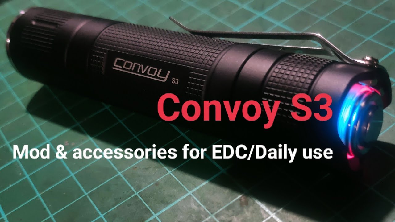 [SHORT VIDEO] CONVOY S3 : EDC/DAILY Mod with Accessories - YouTube