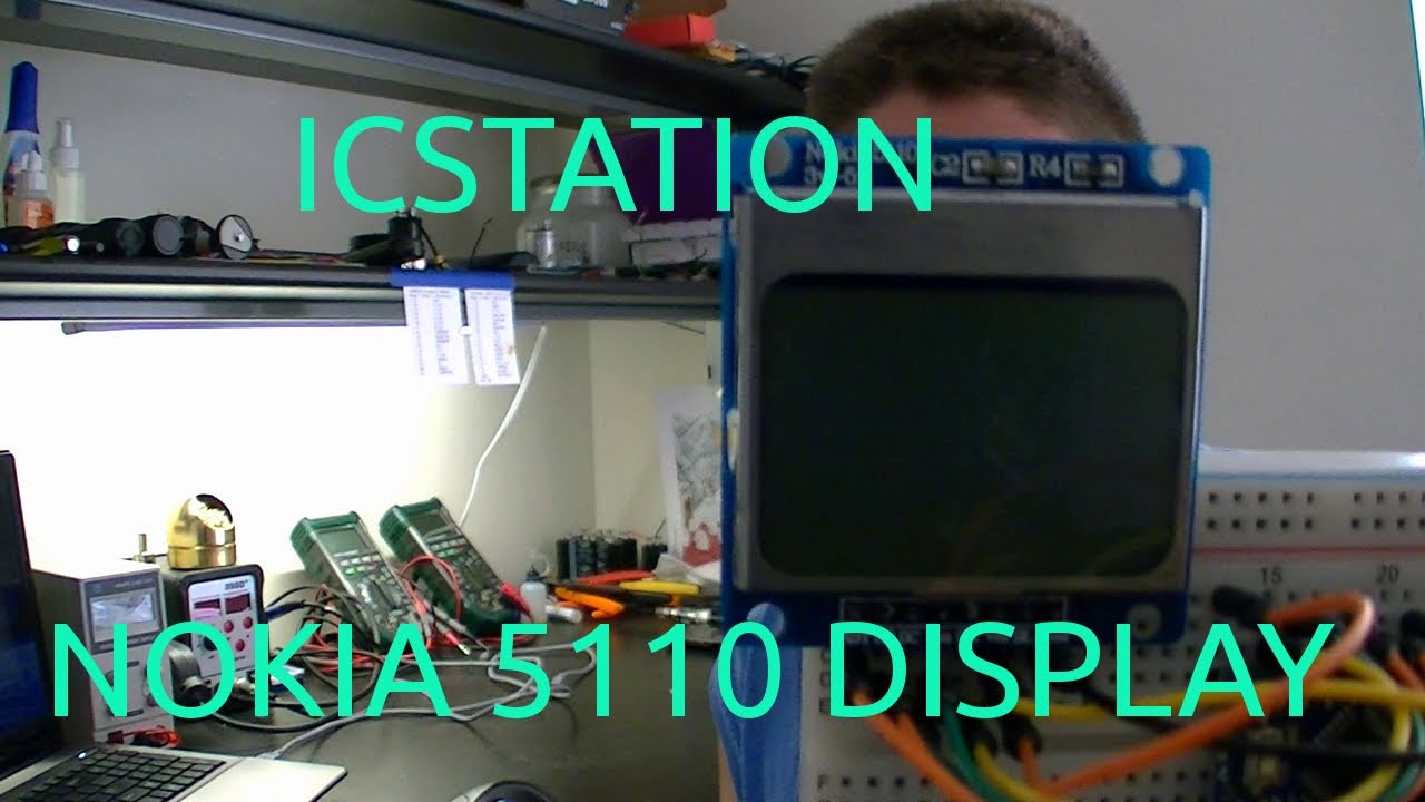 ICSTATION Nokia 5110 Display Test - YouTube