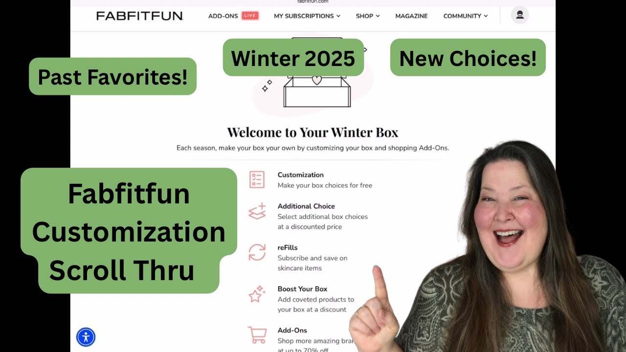 Fabfitfun Winter 2025 - Customization Scroll Thru - YouTube