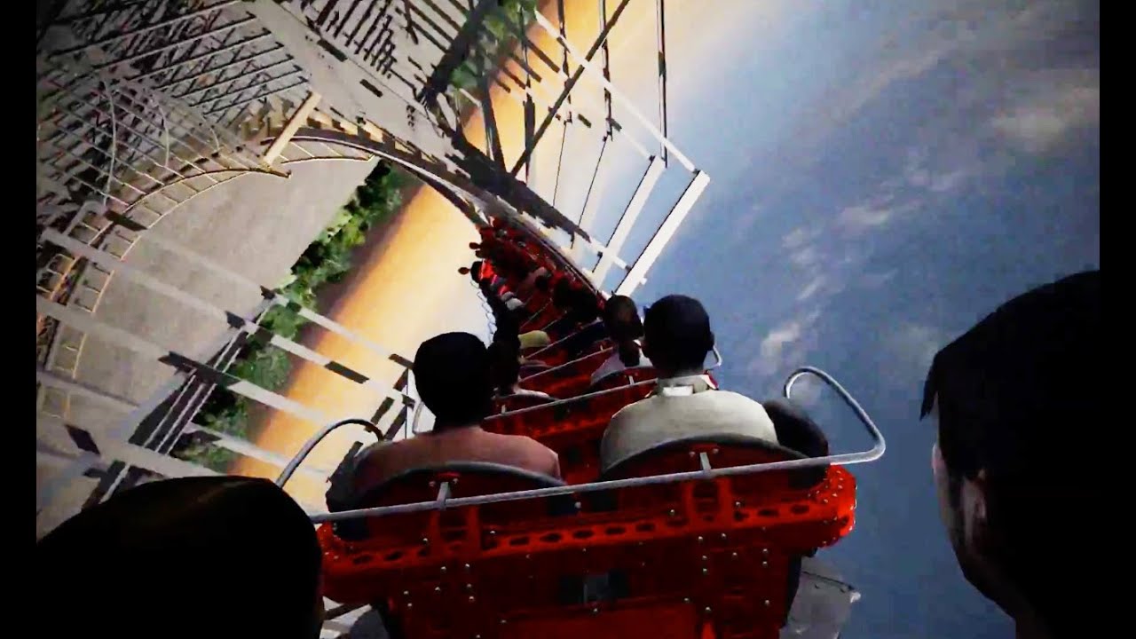 Hades 360 Looping Wooden Roller Coaster Trailer POV Mt. Olmypus Theme ...