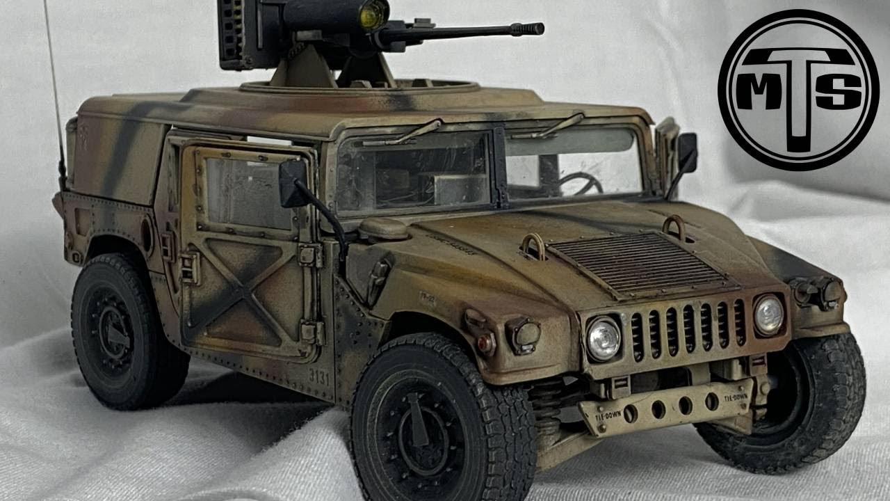 TAMIYA 1/35 HUMMER with BUSHMASTER; Part III: REPORT CARD - YouTube