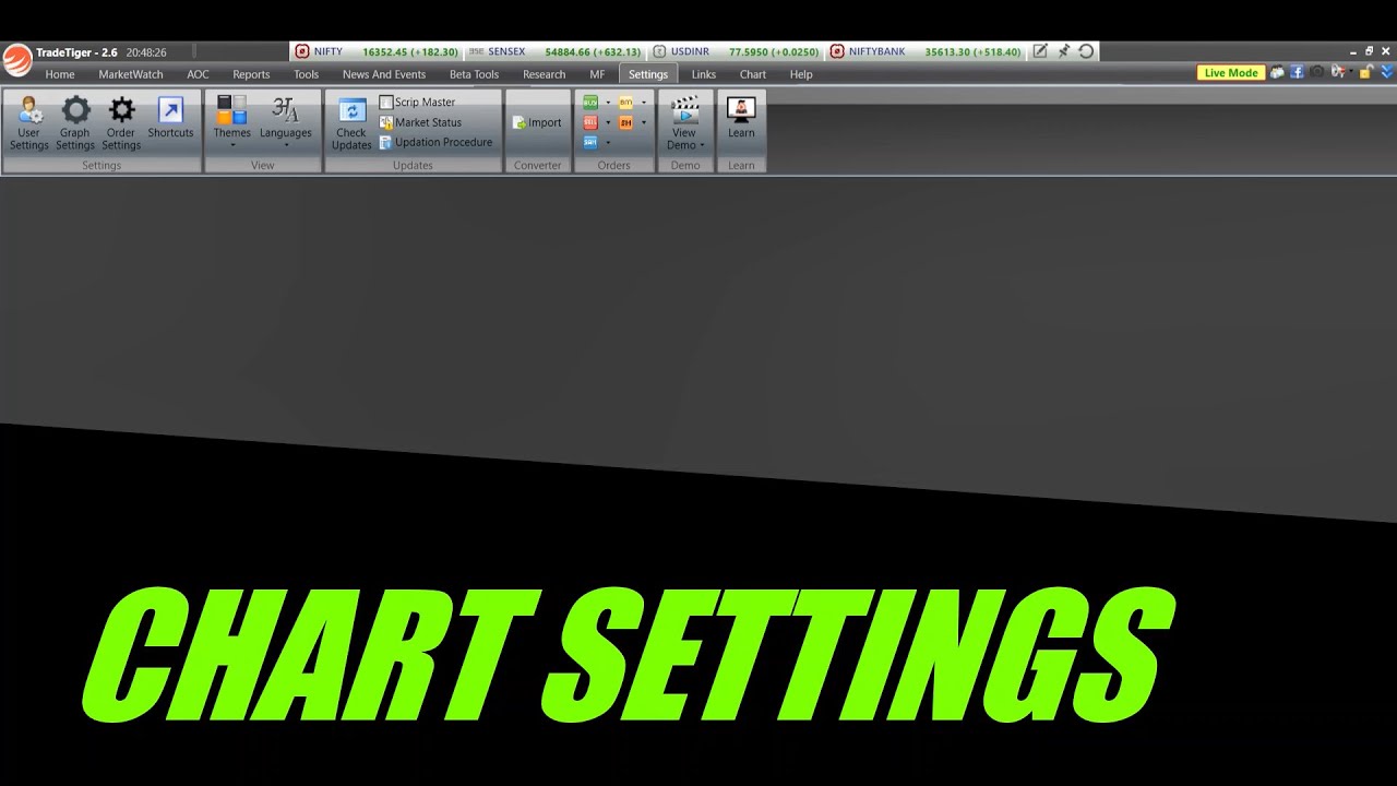 Trade Tiger Settings- Part 8 | Chart Settings | Mutual Funds | Research ...