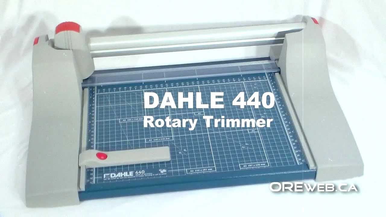 Paper Trimmer and Cutter - Dahle 440 Premium Rotary - YouTube