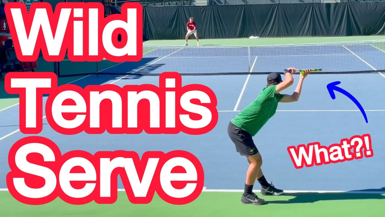 Vlad Breazu's Unconventional Tennis Serve Is MIND BLOWING - YouTube