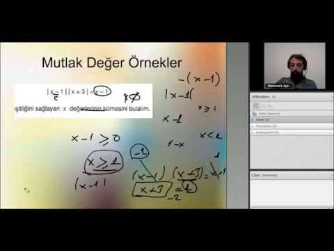 Ygs Matematik Geometri Kursu, Uzaktan Eğitimi Mutlak Değer