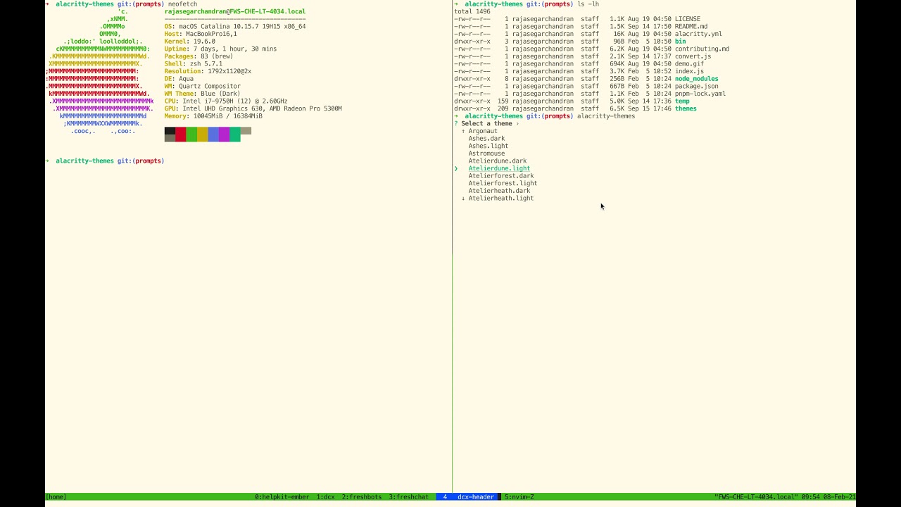 alacritty themes - YouTube