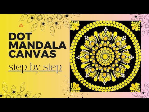 Dot Mandala for Beginners : Easy Dot Art Mandala Tutorial | Timelapse ...