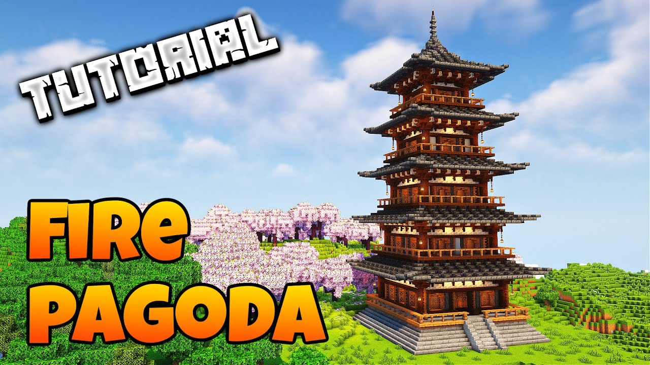 Fire Pagoda | Minecraft Tutorial - YouTube