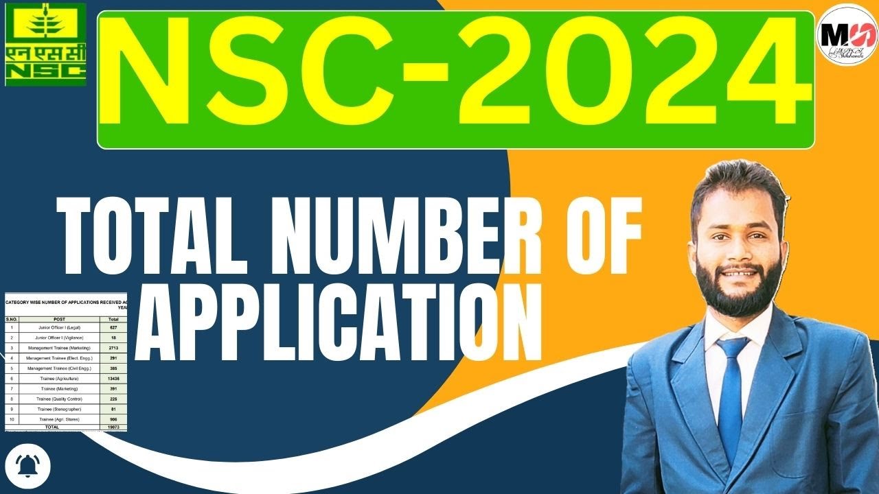 NSCL-2024 EXAM/NUMBERS OF APPLICATION/देखें सम्पूर्ण जानकारी कितने ...