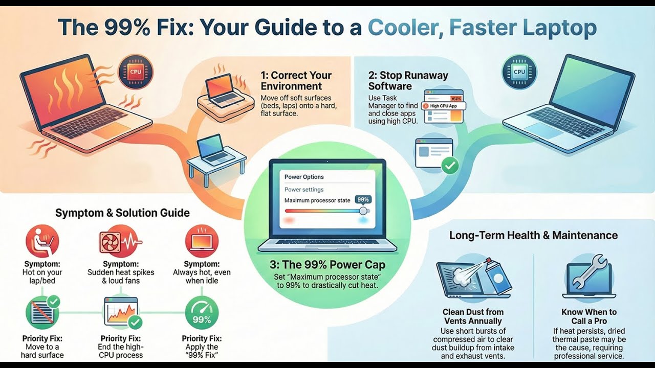 How to Fix Laptop Heating Problem 2025 | Simple & Effective Cooling ...