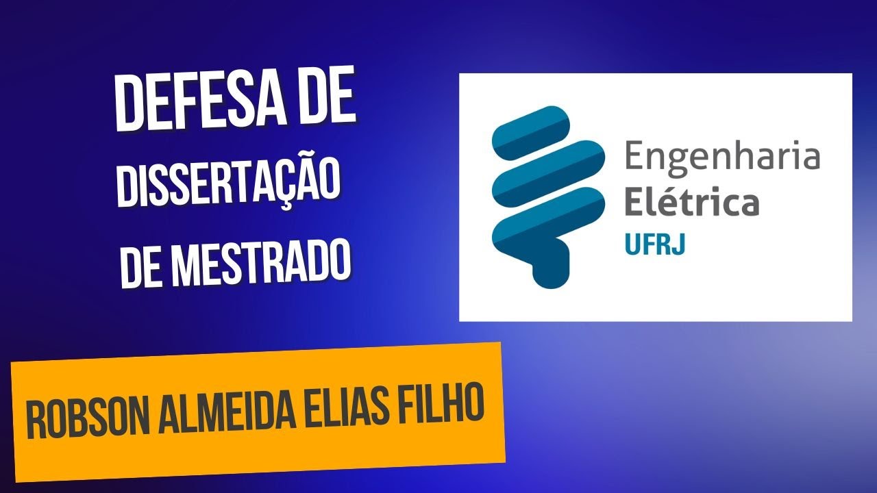 Defesa de Mestrado - ROBSON ALMEIDA ELIAS FILHO - YouTube