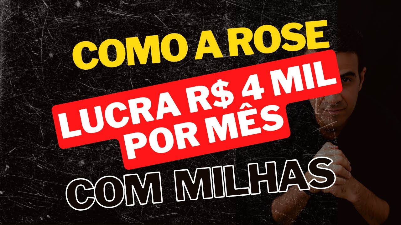 Live: Como Minha Aluna Rose Lucra R$ 4.000,00 Por Mês Com Milhas - YouTube