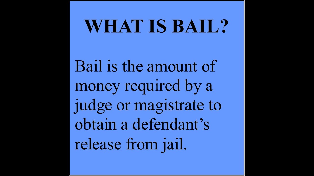 Phoenix Bail Bonds - What is Bail - YouTube