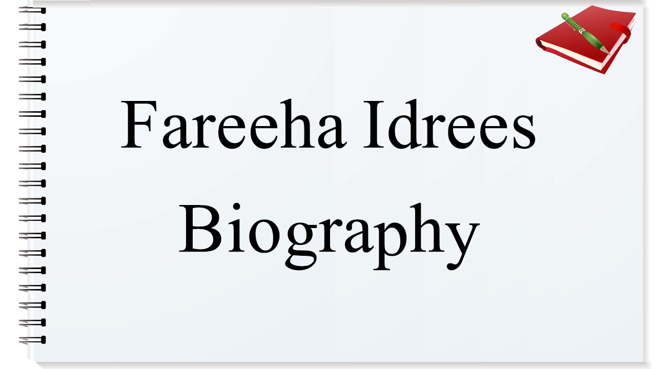 Fareeha Idrees Biography - YouTube