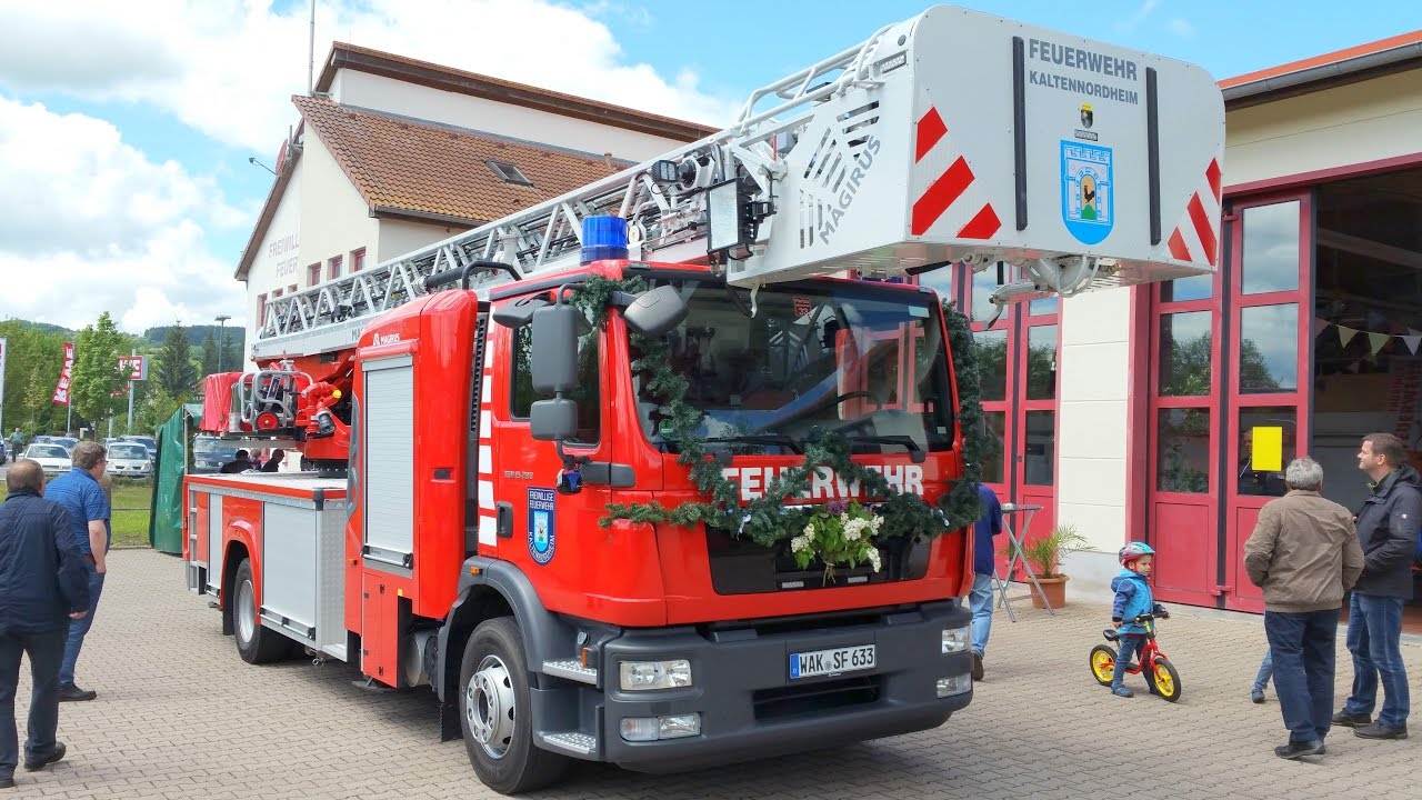MAN Magirus 23/12 - Drehleiter Kaltennordheim - YouTube