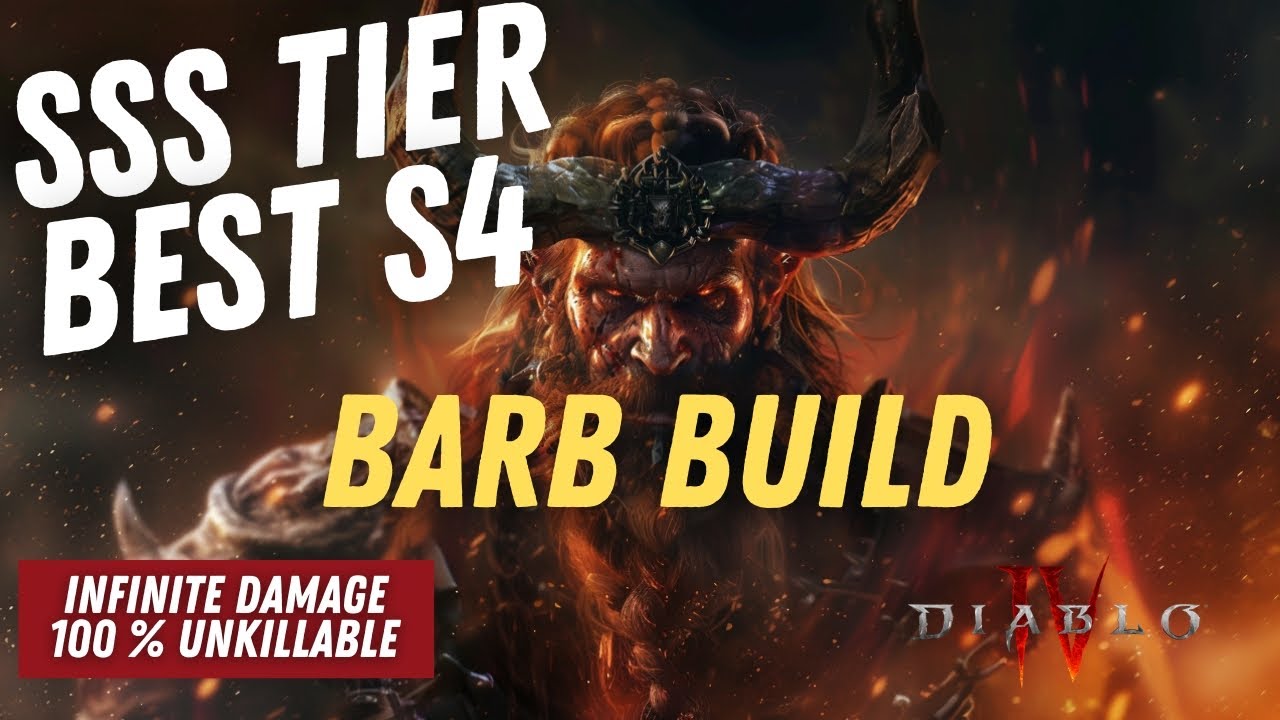 Absolute BEST Barbarian Build For Season 4 Found! INFINITE Damage ...