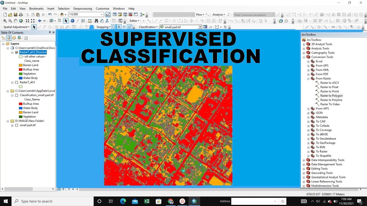 Supervised Classification | Image classification | Land Use & Land ...