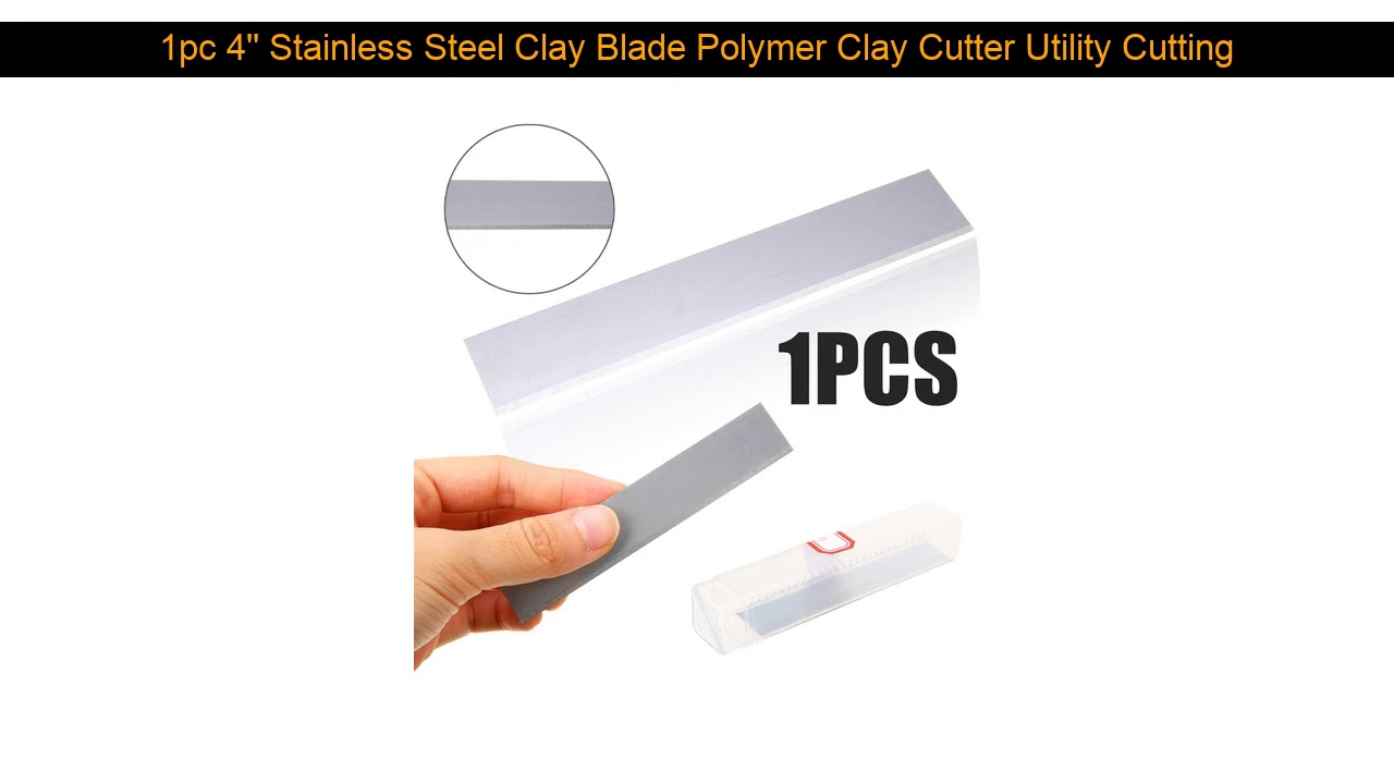 1pc 4'' Stainless Steel Clay Blade Polymer Clay Cutter Utility Cutting ...