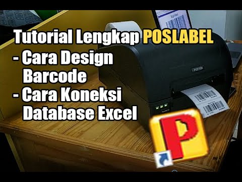 Tutorial Design Barcode Dengan Poslabel Pada Printer POSTEK - YouTube