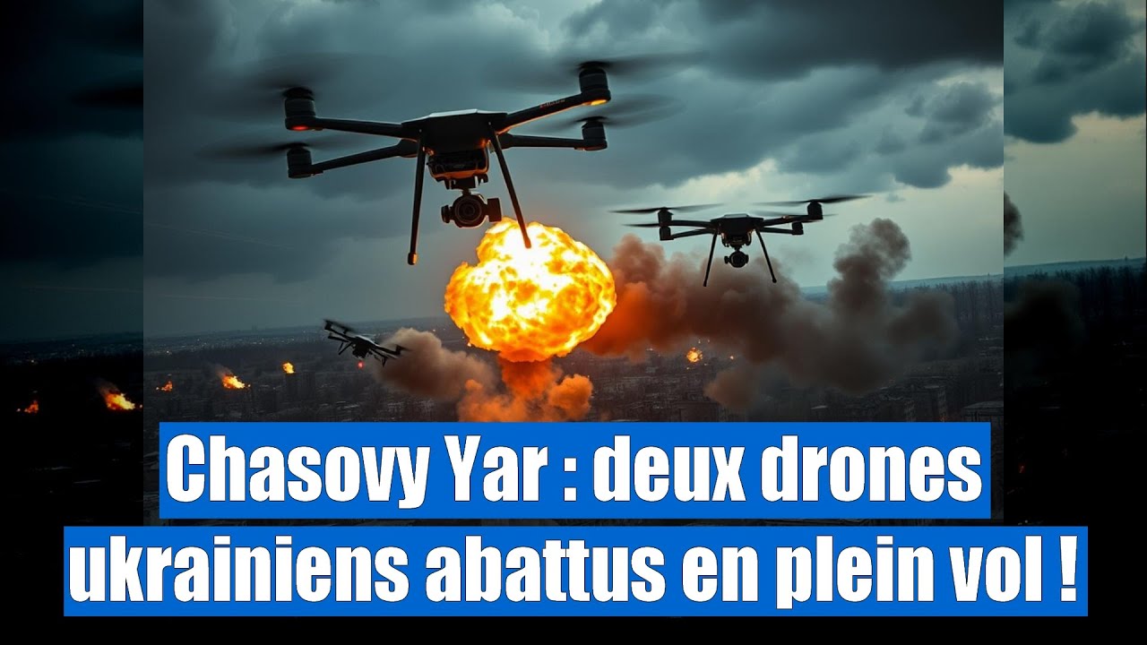 Explosion dans le ciel : Les drones russes détruisent 2 drones Baba Yaga ukrainiens ! - YouTube