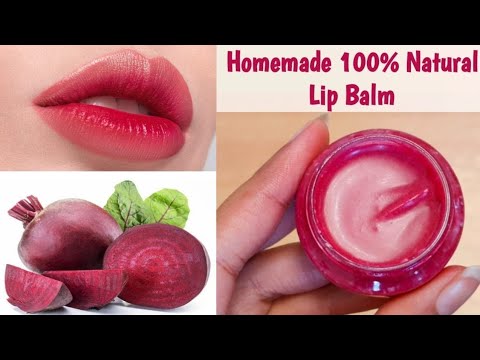 How to make Beetroot lip balm only with 2 ingredients at home ️ | Get ...