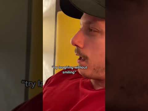 laughing without smiling 😂 try it and LMK how it goes! #humor #funny # ...