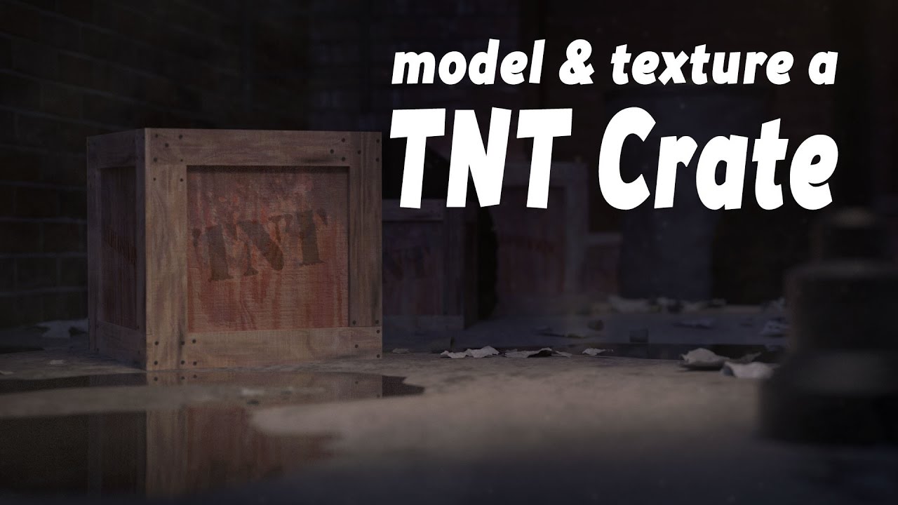 Make a TNT Crate In Blender! - YouTube