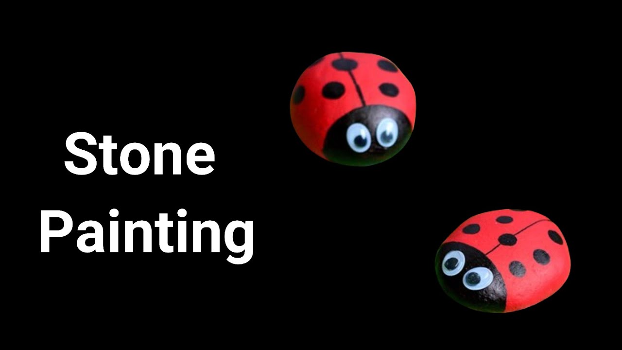 Easy Ladybug Stone Painting | Stone Painting - YouTube