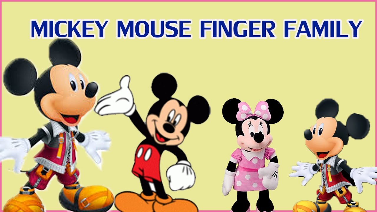 Mickey Mouse Finger Family Rhymes || Nursery Rhymes For Kids - YouTube