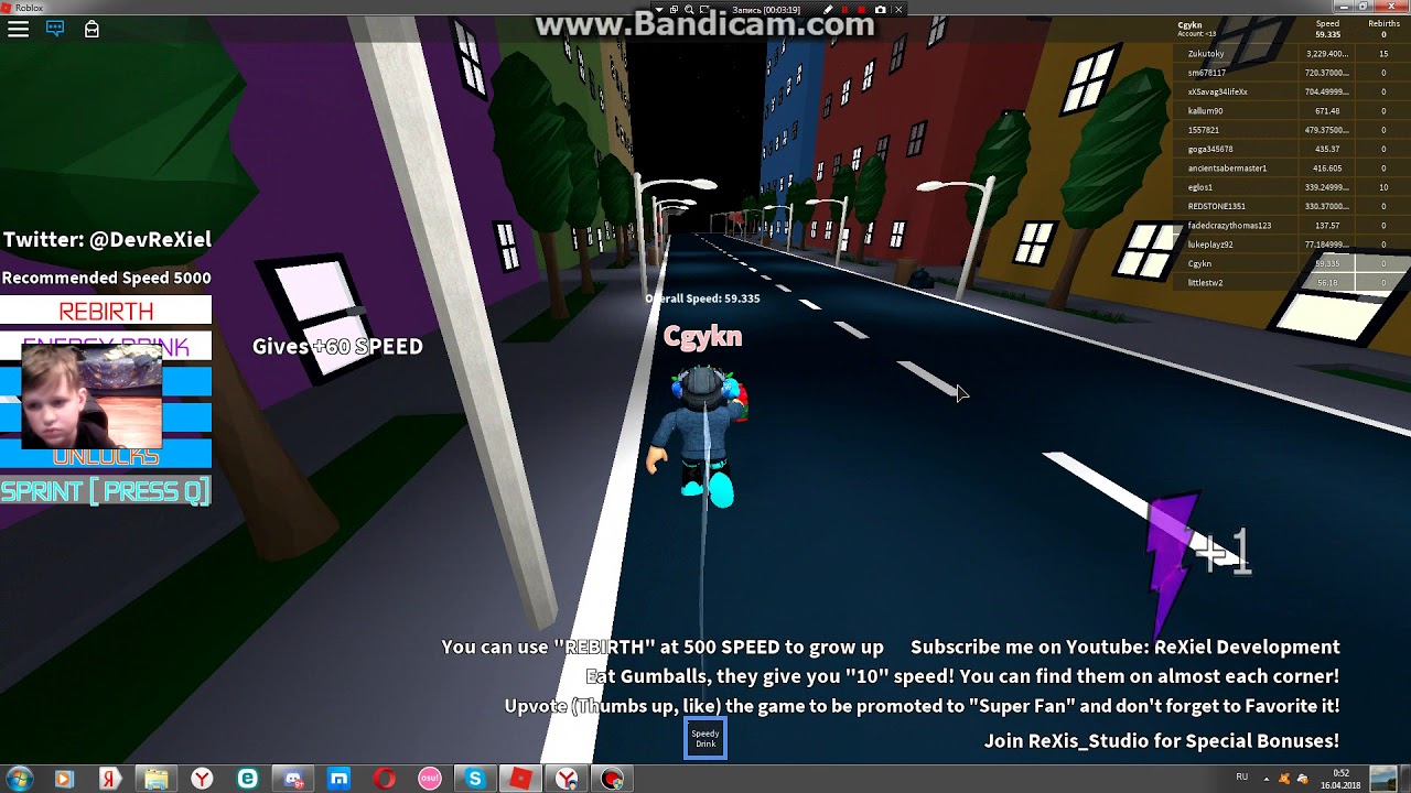 RoBlox Sprinting Simulator X - YouTube