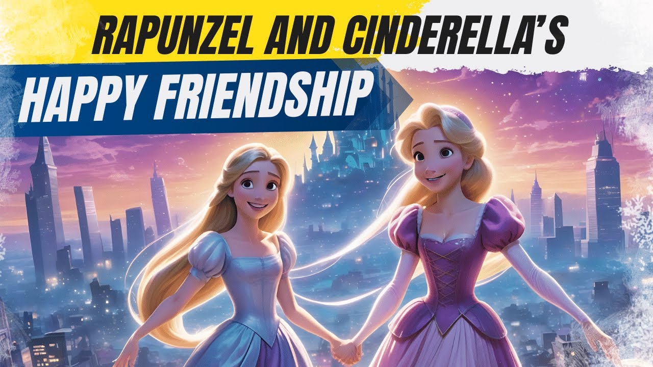 Rapunzel And Cinderella's Happy Friendship | #cartoon |#bedtimestories ...