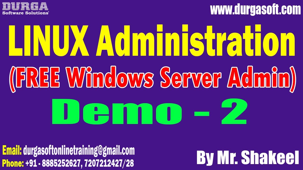 LINUX Administration tutorials || Demo - 2 || by Mr. Shakeel On 04-10 ...