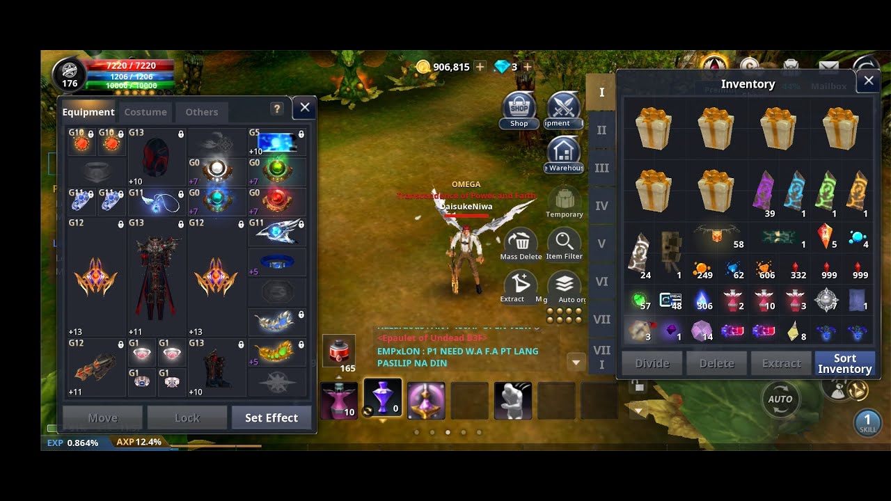 Chill Stream |Tangwulinplays Cabal Sea Infinite Combo| Palladium set ...