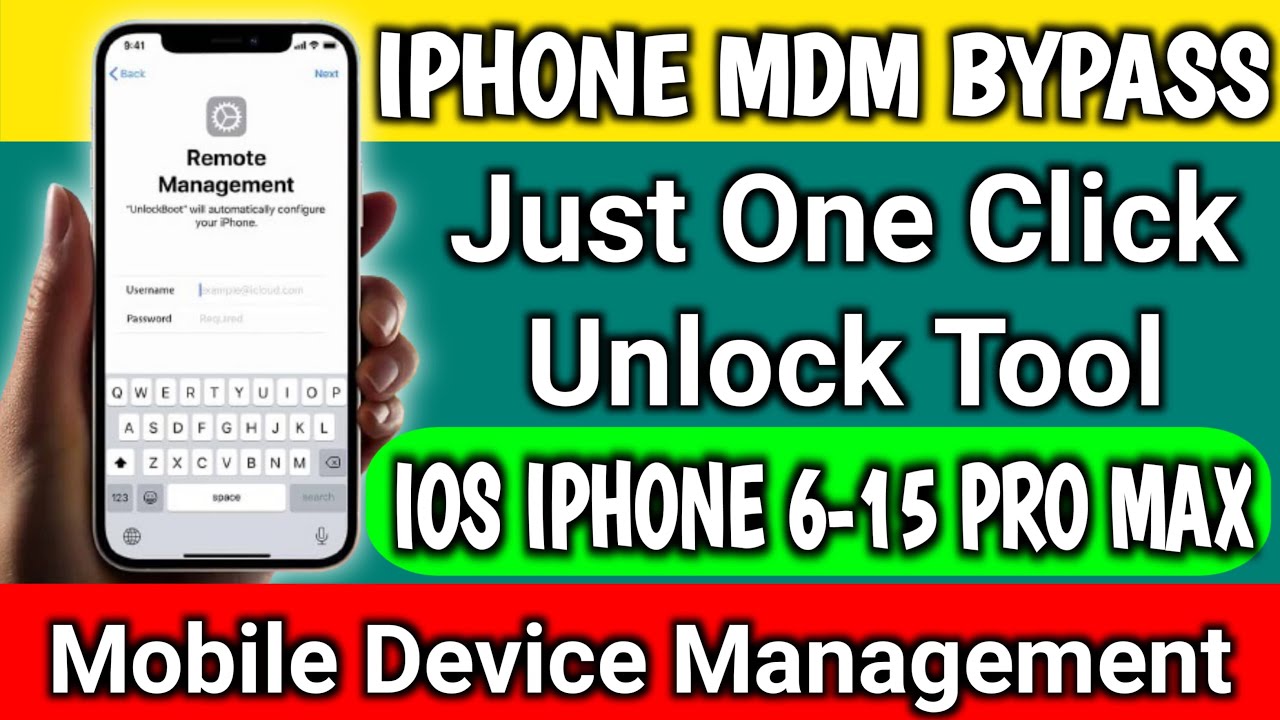 iPhone MDM Bypass Just One Click {Mobile Device Management} Unlock Tool ...