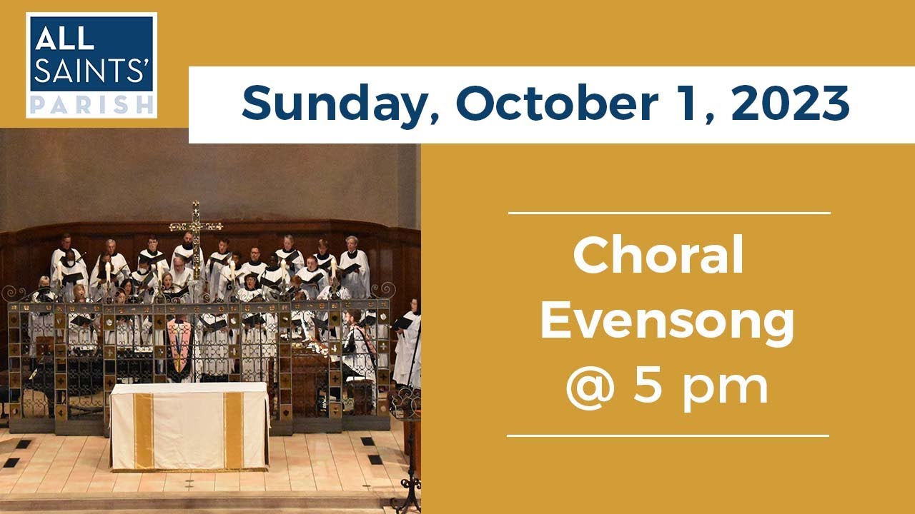 Sunday, October 1 I Choral Evensong - YouTube