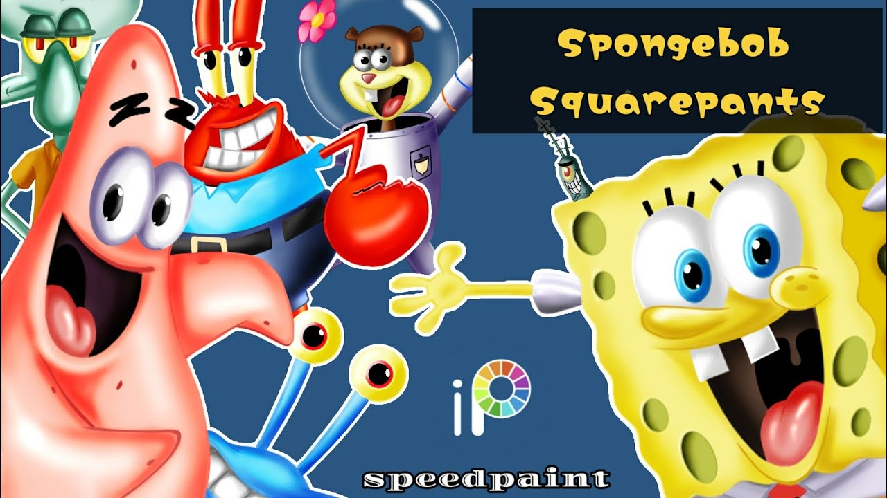 Drawing Spongebob Squarepants | Ibispaint X [speedpaint] - YouTube