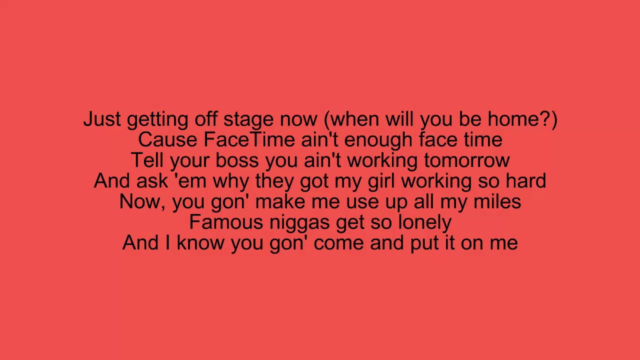 6LACK One Way Lyrics - YouTube