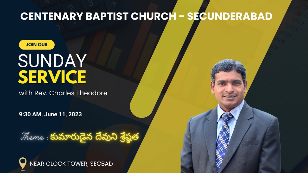 Live | Telugu Worship Service (9:30 AM) : Centenary Baptist Church ...