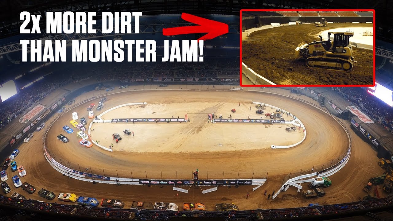 What Goes Into Building A Dirt Track In A Football Stadium? The Gateway ...